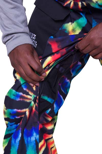 686 Mens Frontier Snow Bib Pant 2024 in Grateful Dead Tie Dye...