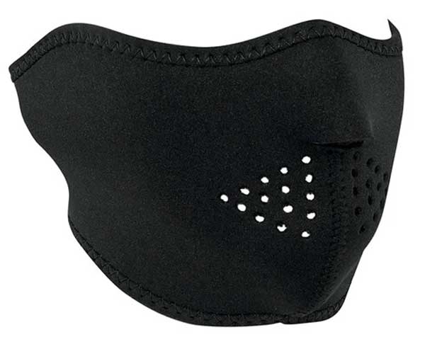 ZANheadgear Neoprene Half Face Mask black | WSS Sydney