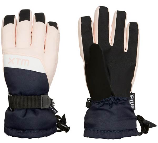 XTM Zoom Snow Gloves Junior ages 4-12 years Crystal Pink