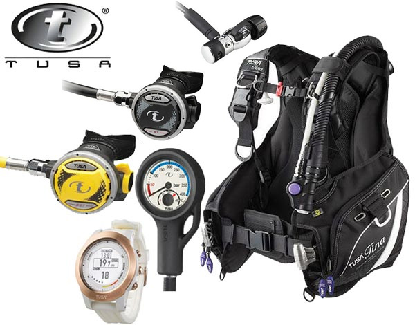 Tusa Tina BCD, RS1207 & TC1 Computer Scuba Package - WSS Scuba...